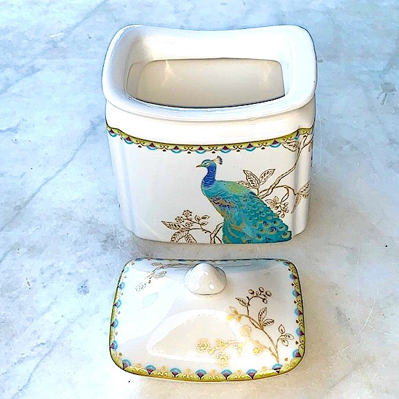 222 Fifth | Kitchen | 222 Fifth Peacock Garden Canister With Lids New ...